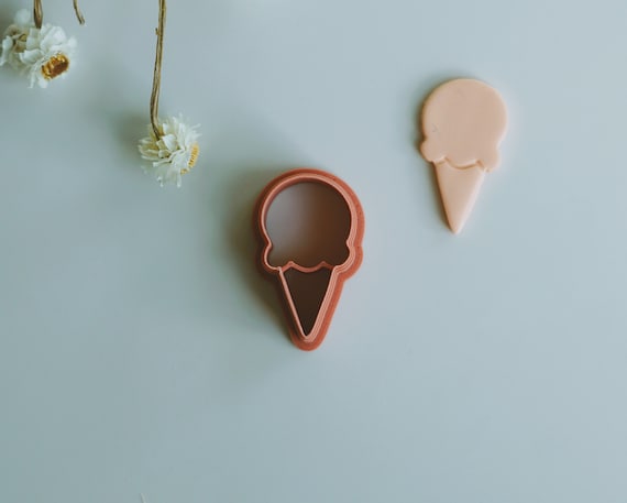 Ice Cream Cone Clay Cutter Summer Collection Polymer Clay - Etsy