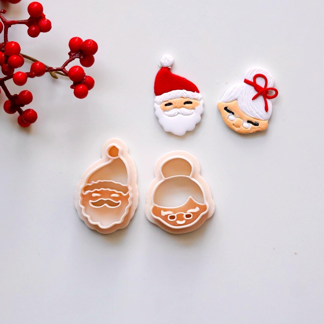Mr and Mrs Claus Cutter Santa Claus Christmas Cutter 2024| Christmas ...