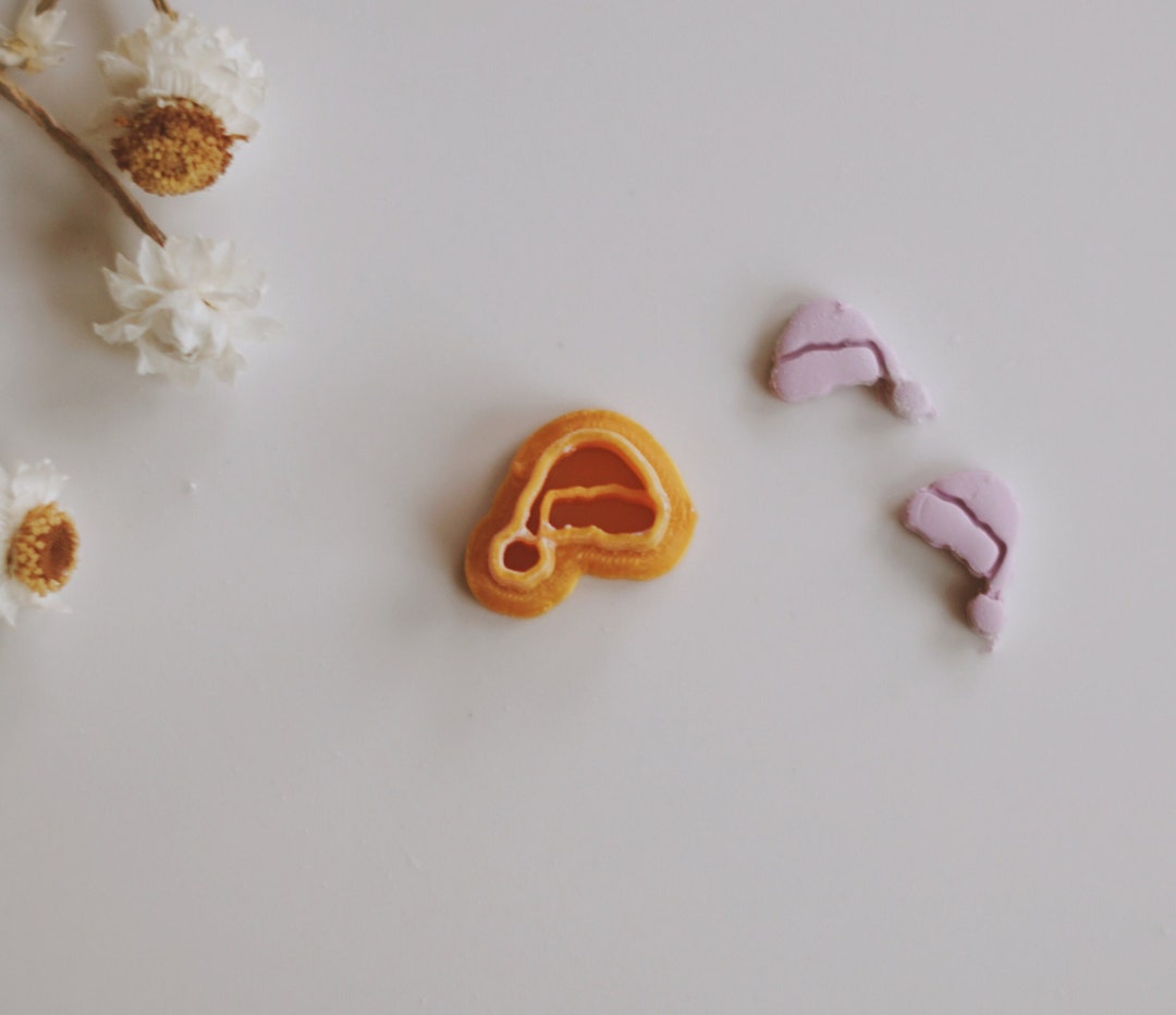 Santa Hat Mini Clay Cutter (stud Size) | Christmas Clay Cutter | Winter ...