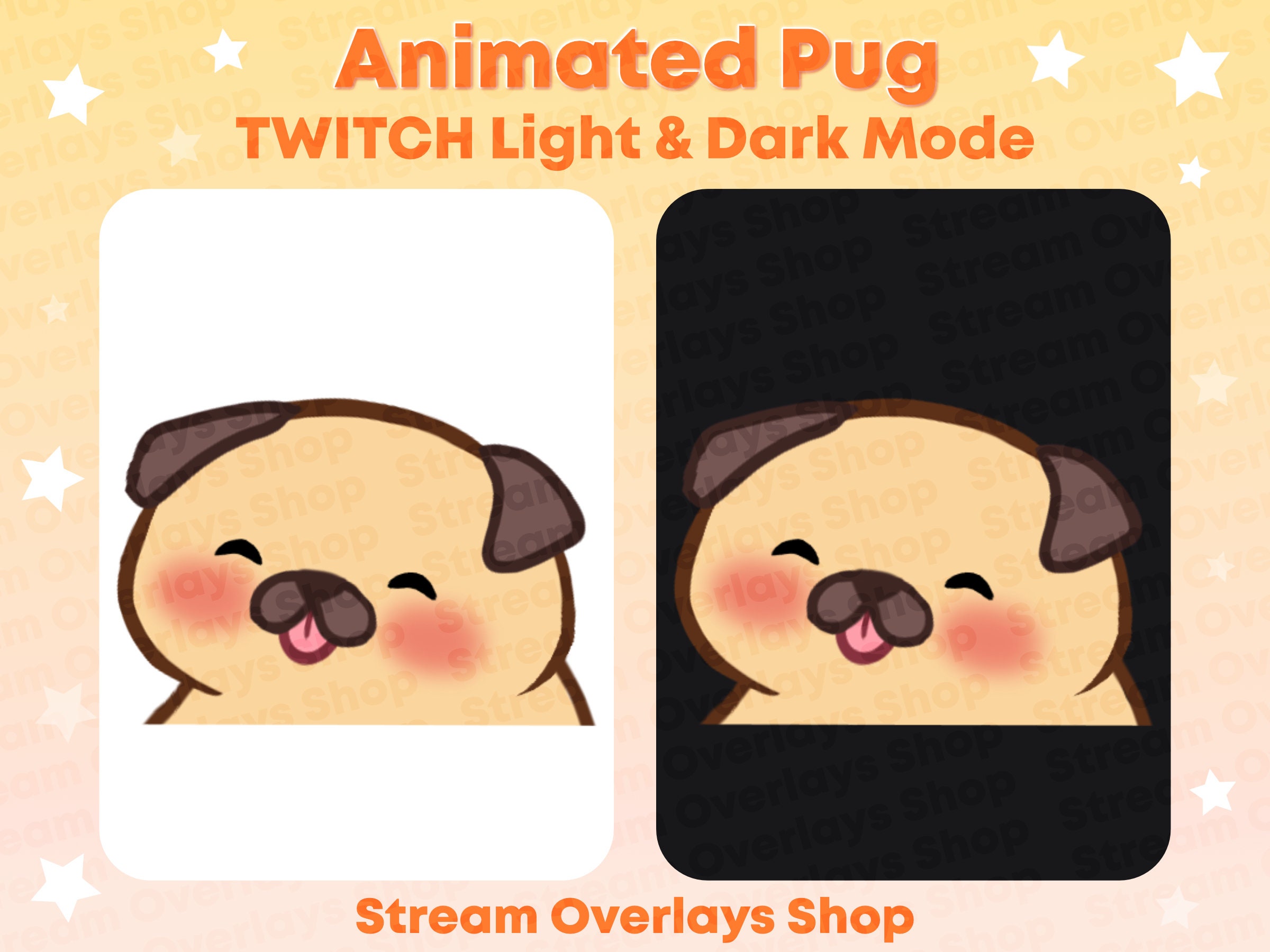 Twitch Emote Animated Pug Headbang Music Dance Dog for Livestreams on ...