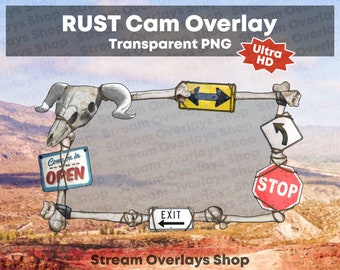 Rainbow Gradient Square Webcam Frame Overlay Webcam (Instant Download ...