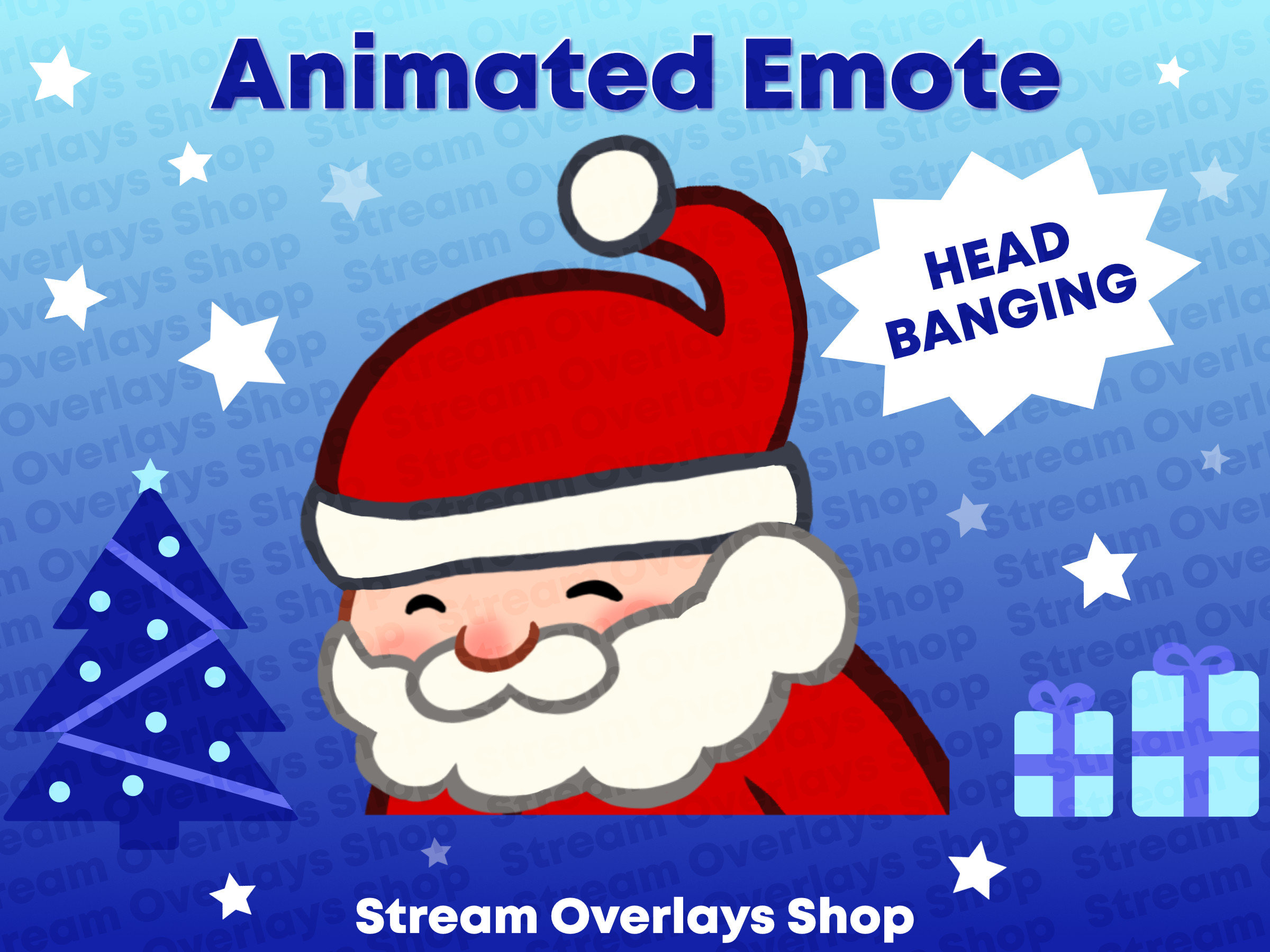 Twitch Emote Animated Santa Christmas Dance Headbang - Etsy UK