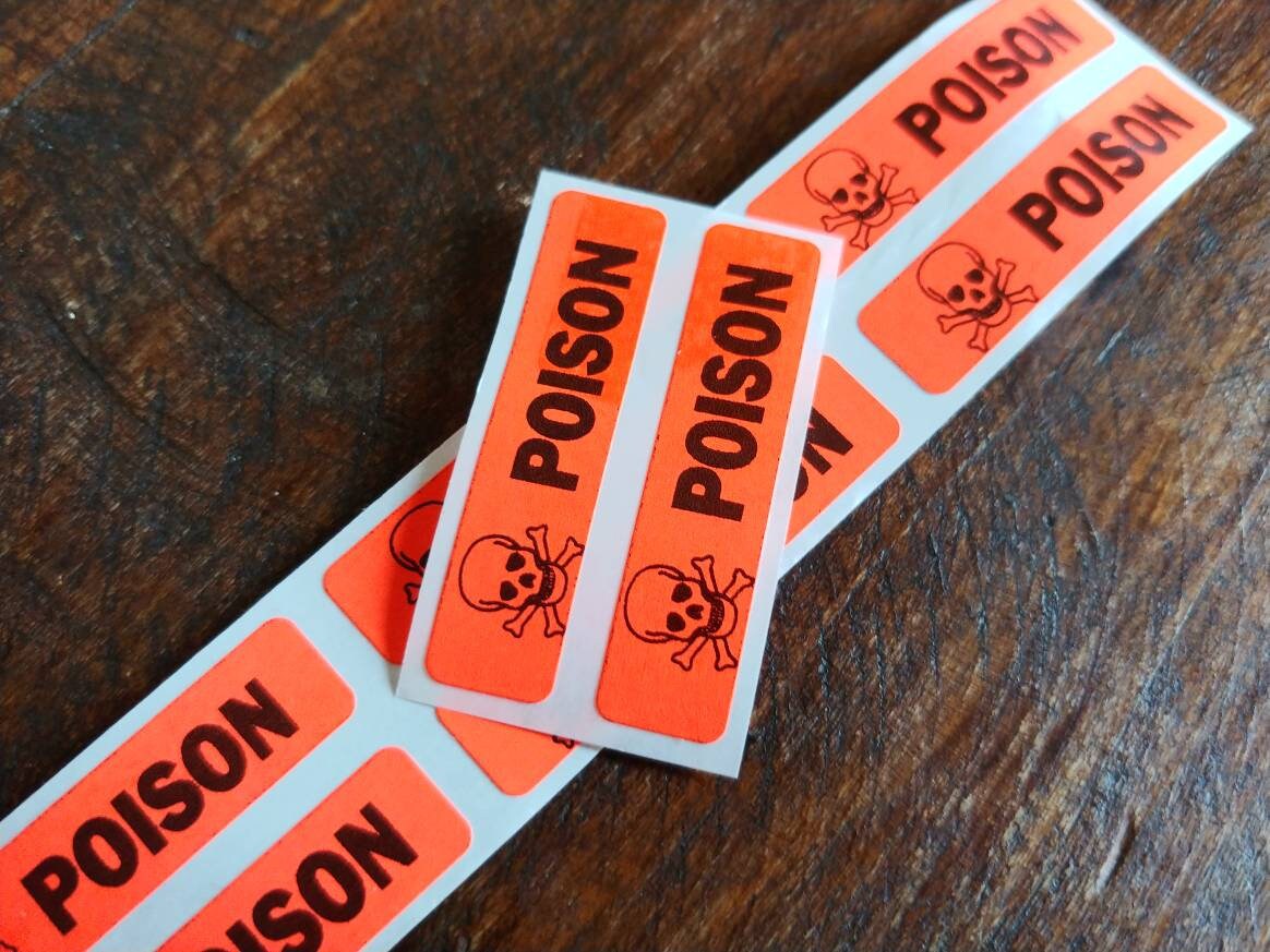 Poison Labels, Halloween Props, Bottle Labels - Etsy