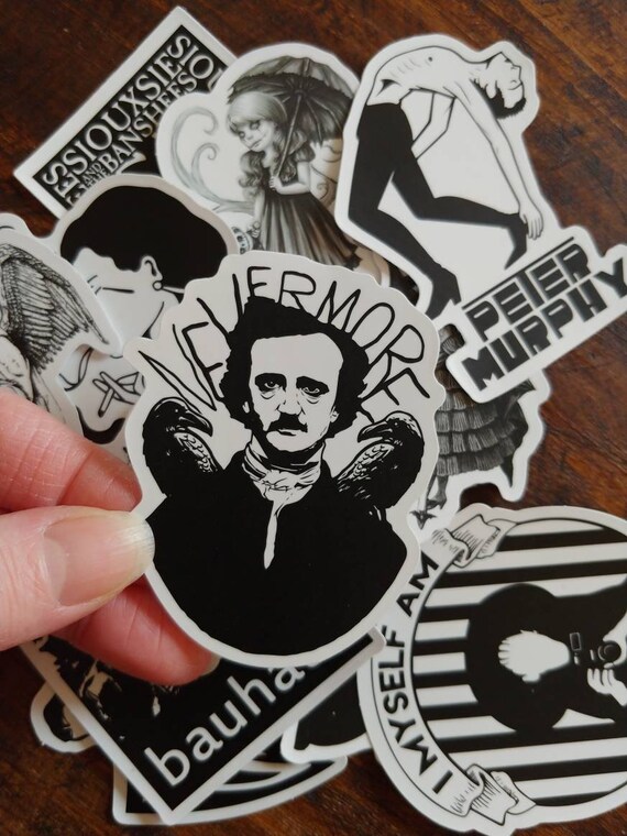 You Choose Vampires Edgar Allan Poe Lydia Goth Vinyl Stickers Paper ...