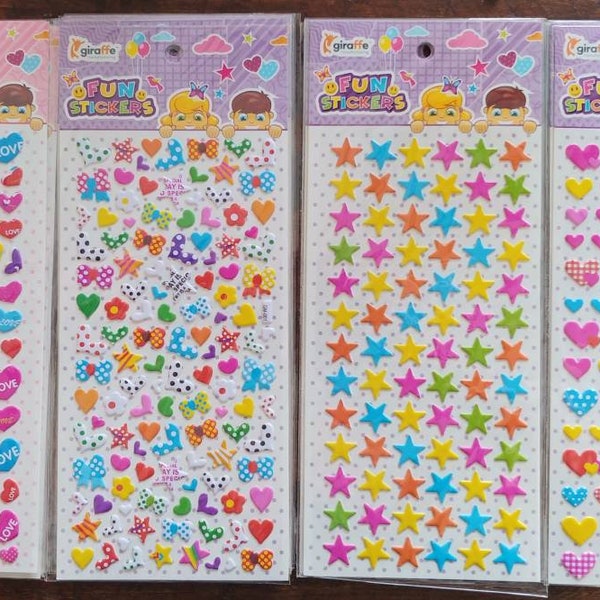Puffy Stickers - Etsy