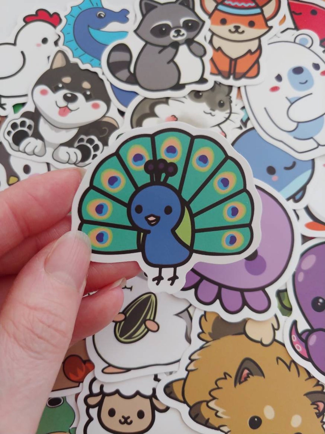 Cute Animal Vinyl Stickers, Choose From 2, 5, or 10 RANDOM Stickers - Etsy