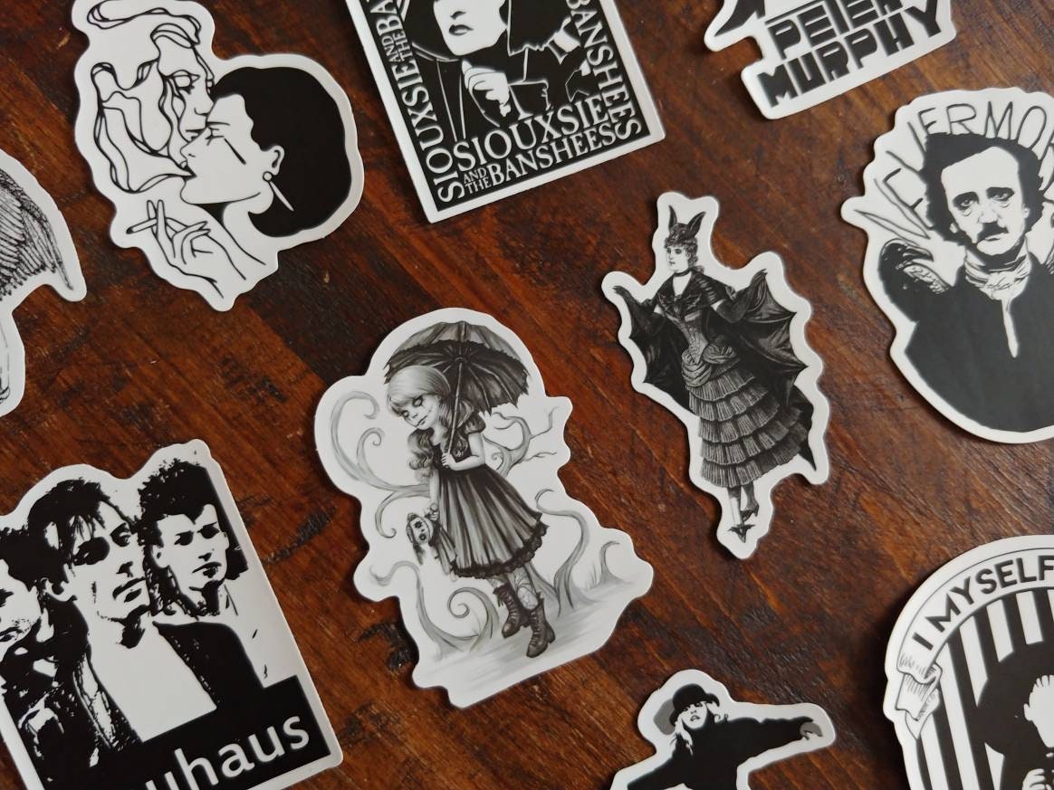 You Choose Vampires Edgar Allan Poe Lydia Goth Vinyl Stickers Paper ...