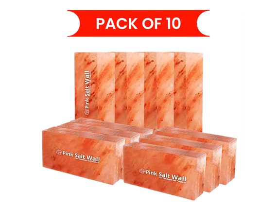 Himalayan Salt Bricks for Wall Size 8x4x2 Pack of 10 Salt - Etsy UK