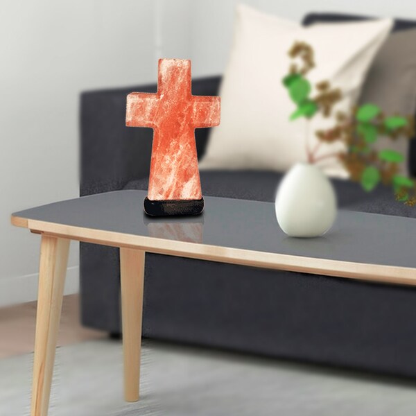 Himalayan Salt Cross Salt Lamp - Etsy