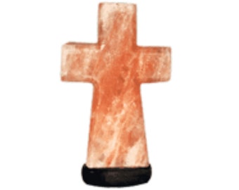 Himalayan Salt Cross Salt Lamp | Etsy