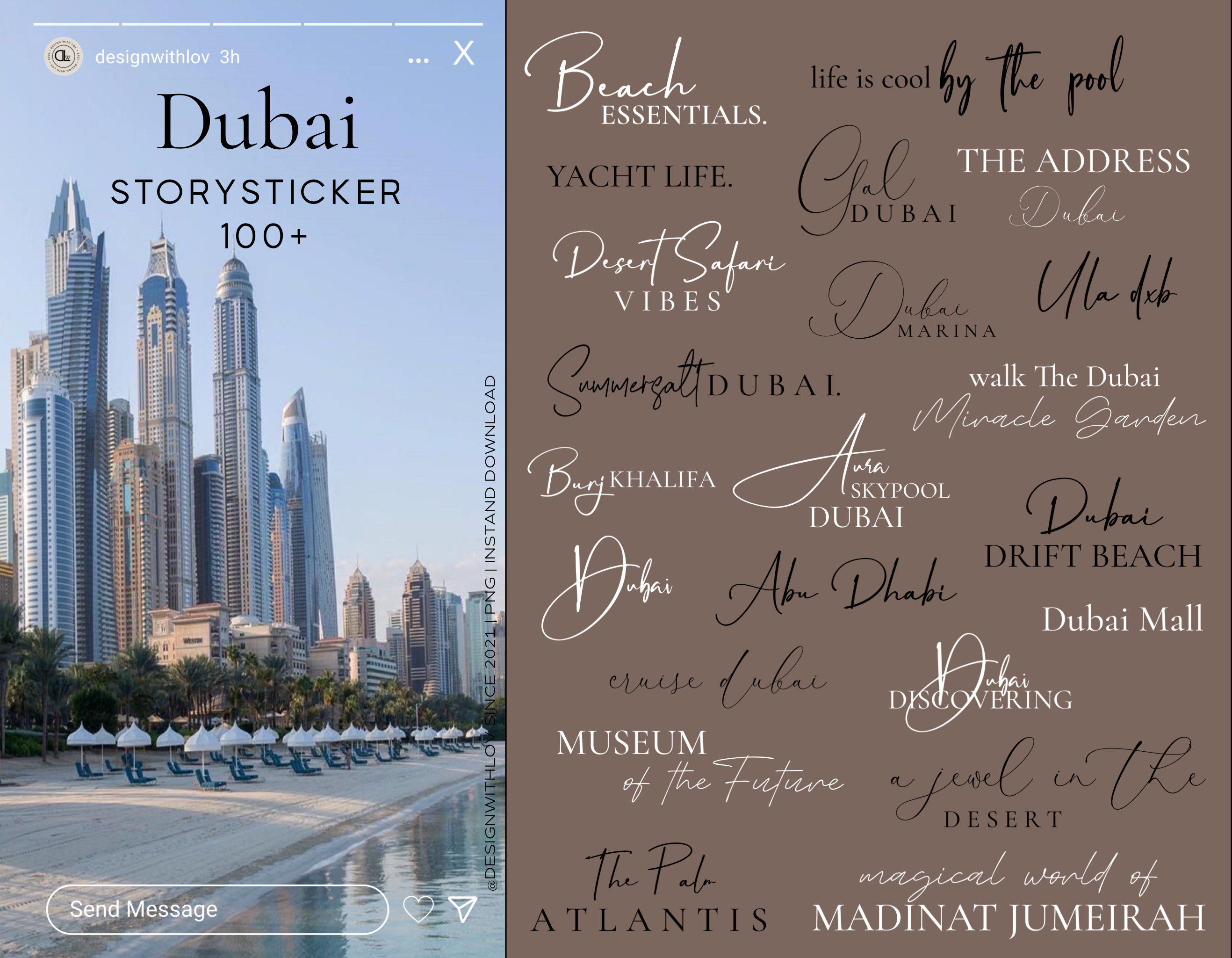 100+ Instagram Dubai Story Sticker Basic Daily Beach Summer Summer ...