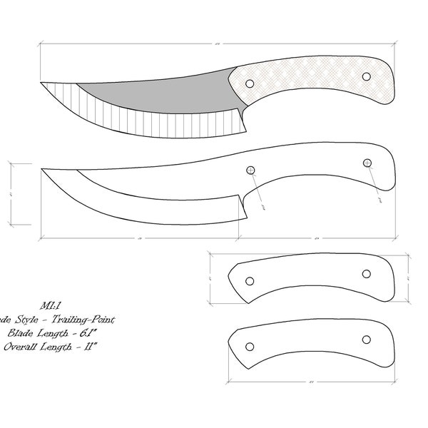 Printable Knife Template - Etsy