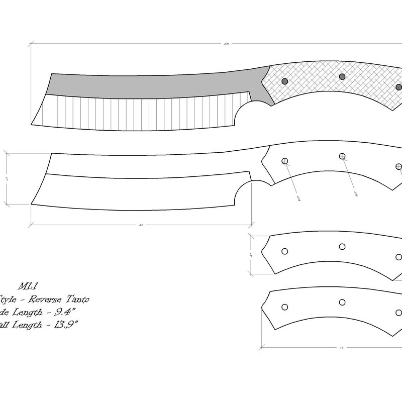 Knife Plans Dxf - Etsy