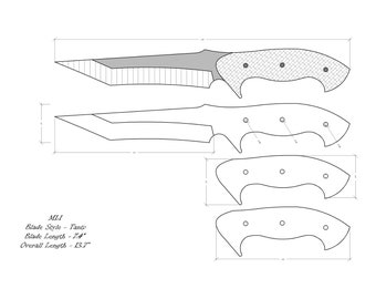 Tactical Knife Template