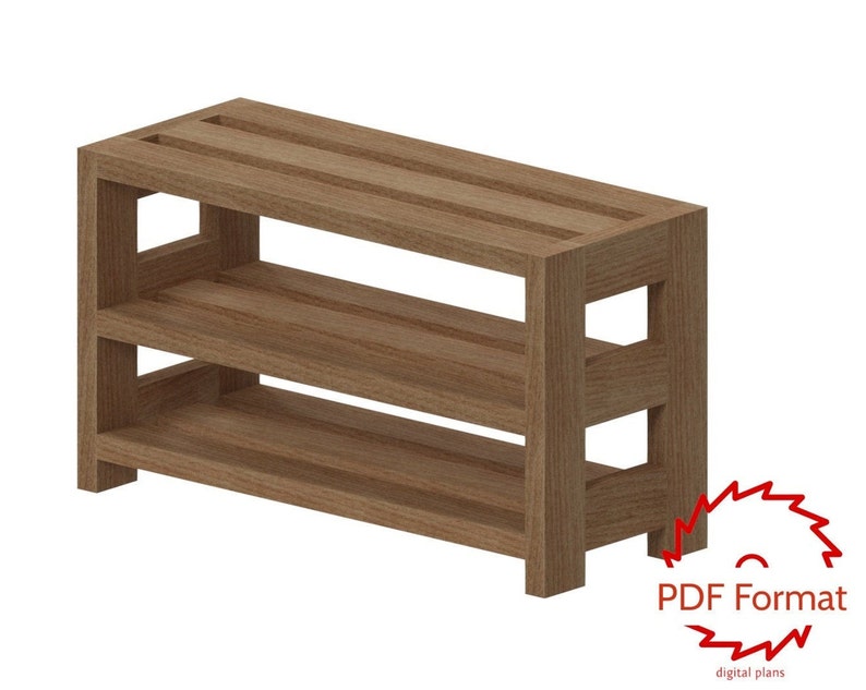 Rustic Console Plans, Wood Shoe Rack Plans, Wooden Rackplans, Footwear ...