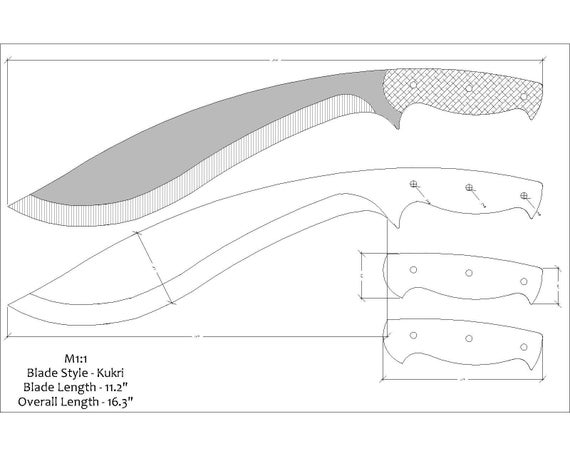 Printable Knife Designs