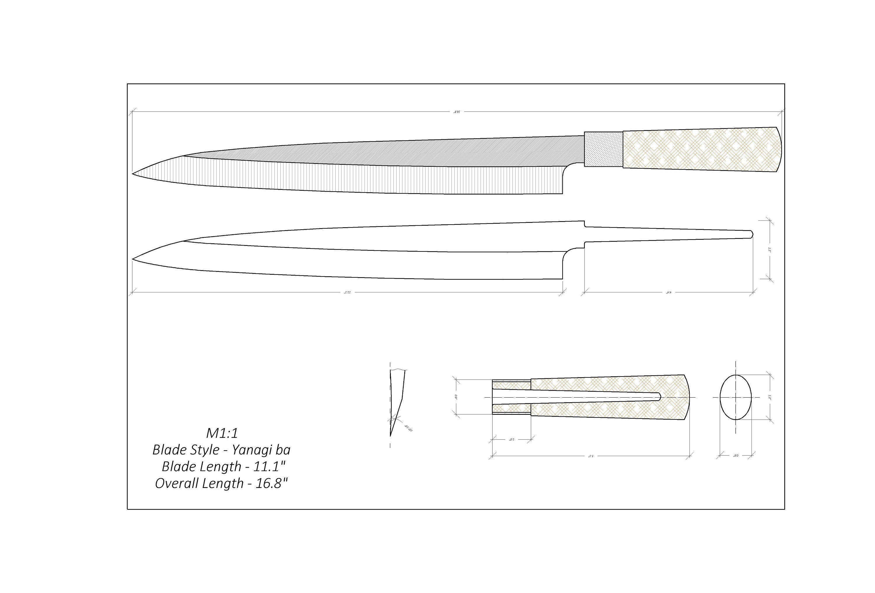Knife Drawing/knife Sketch/knife Templates Printable/custom Knife ...