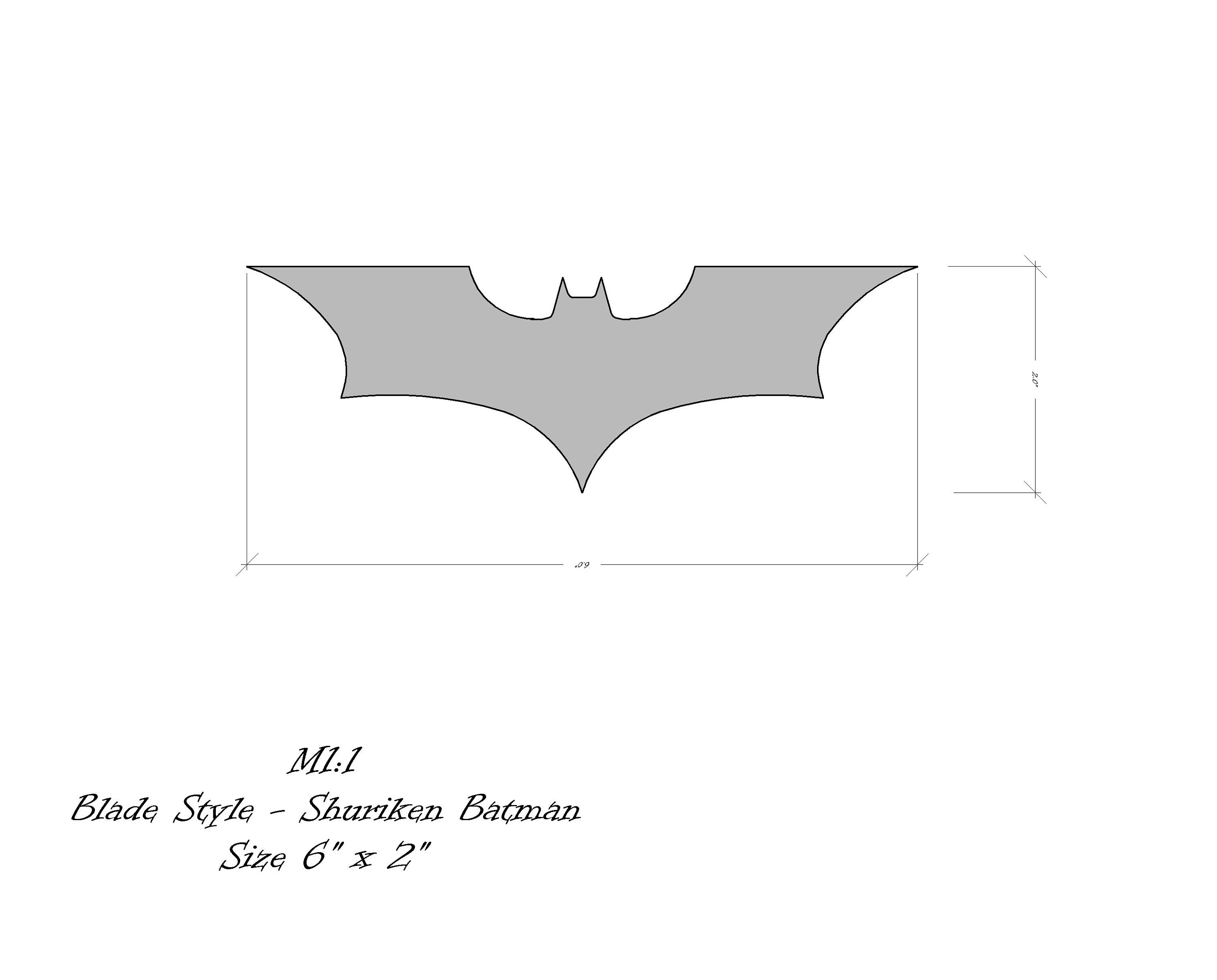 Shuriken Batman/knife Drawing/knife Sketch/knife Templates Printable ...