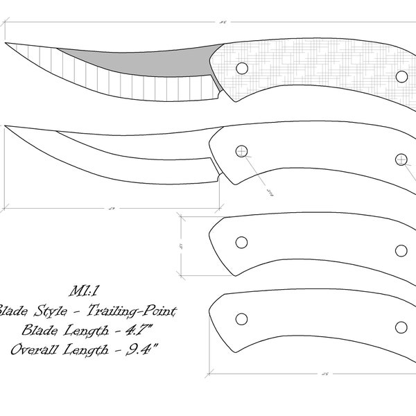 Printable Knife Template - Etsy
