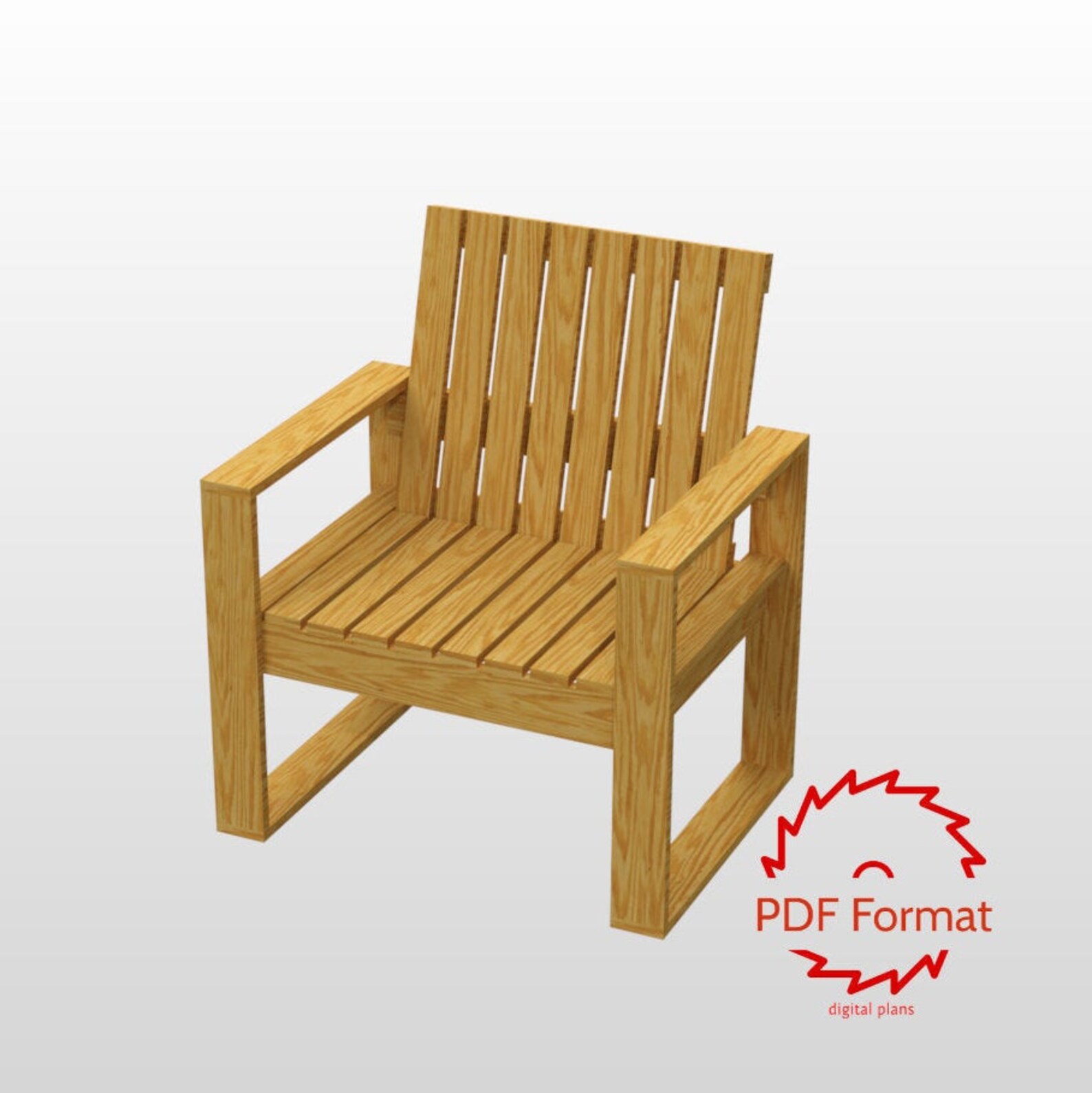Garden Chair Plans Outdoor Chair Plans Garden Mabel Plans - Etsy