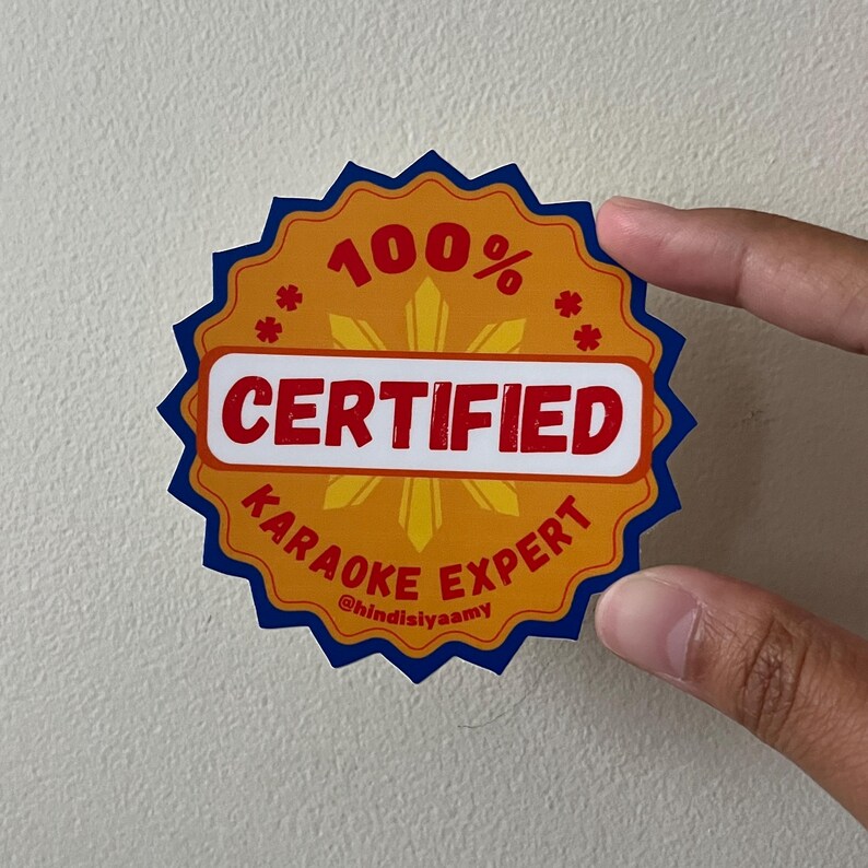 Certified Karaoke Expert Sticker - Etsy