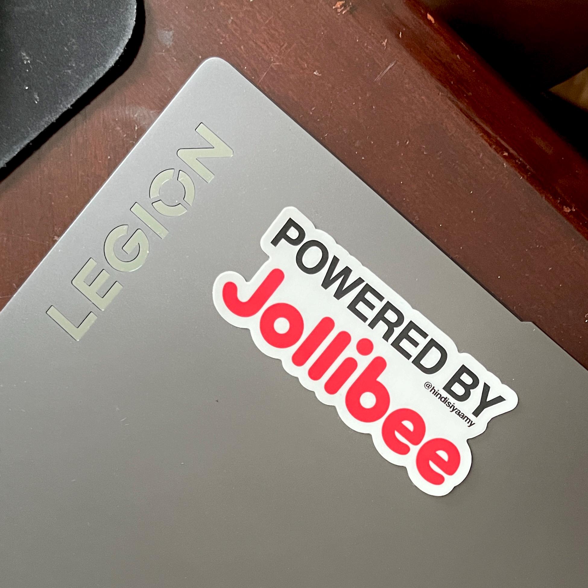Powered by Jollibee Sticker - Etsy