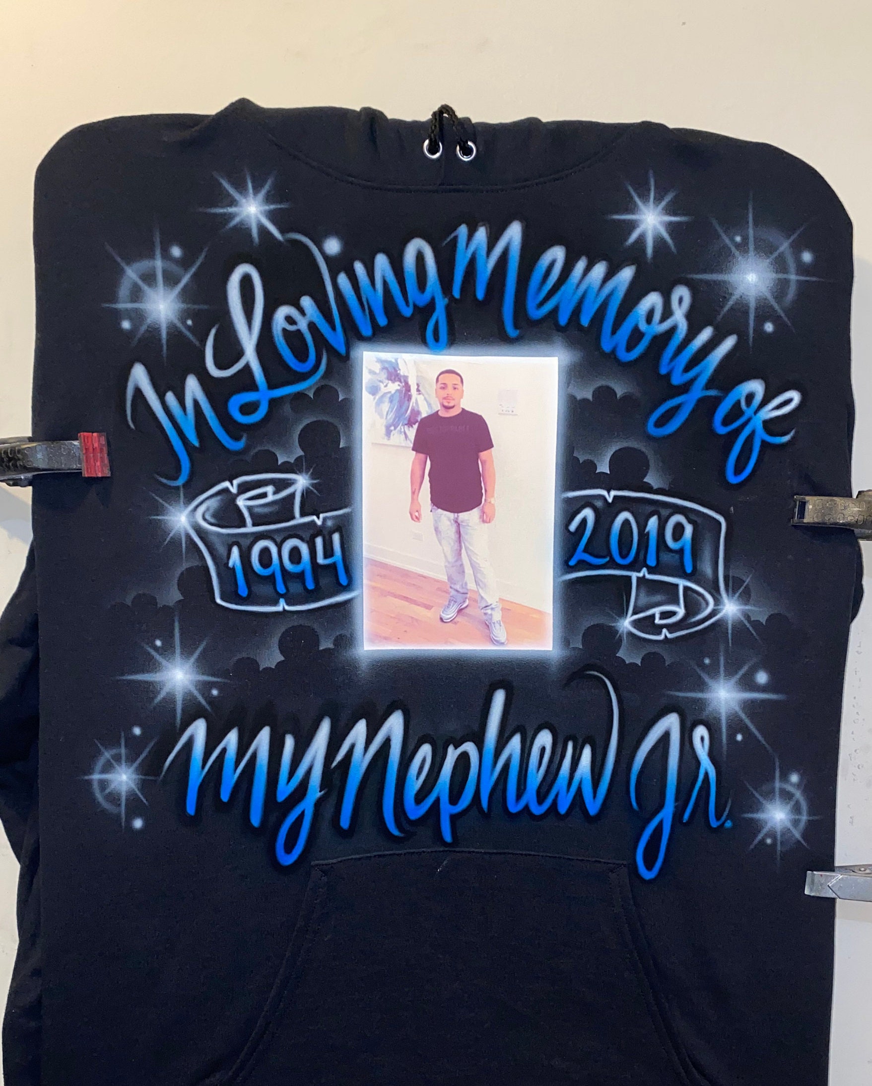 Memorial Hoodie Airbrushed - Etsy