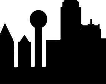 Dallas Skyline Stencil - Etsy