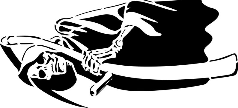Grim Reaper Stencil for Airbrushing T Shirts - Etsy