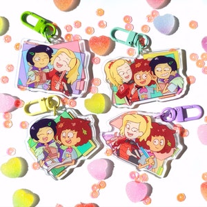 Amphibia Acrylic Keychains Anne Sasha Marcy Charm Keychain Sashannarcy ...