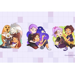 The Owl House Luz Amity Acrylic Keychain Lumity Charm Keychain TOH ...