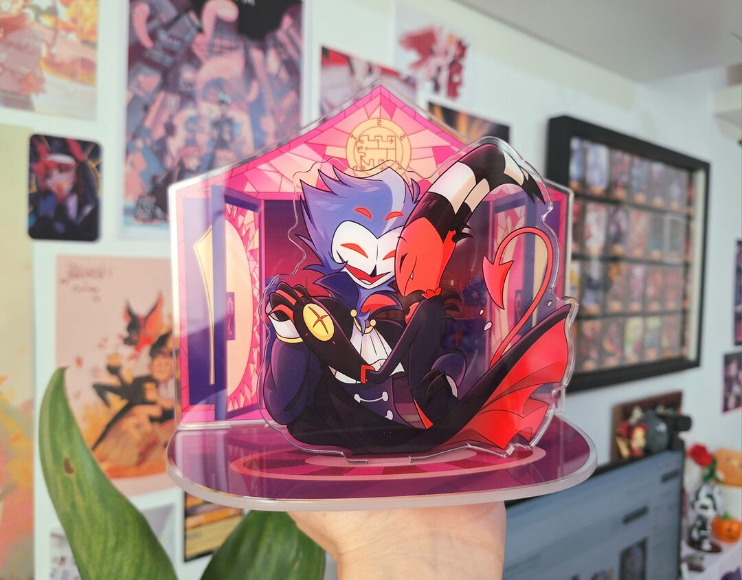 Stolitz Acrylic Standee Helluva Boss Blitzo X Stolas Standees Blitz - Etsy
