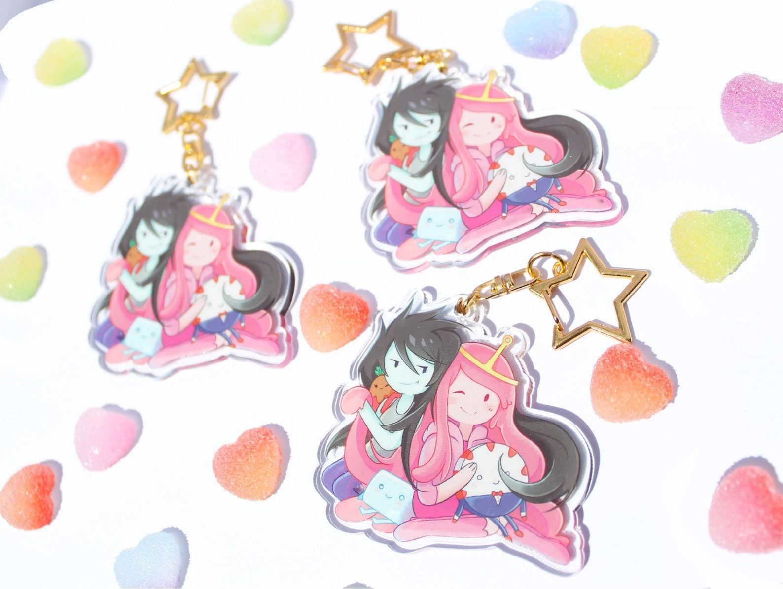Bubbline Charm Adventure Time Acrylic Keychain Marceline X - Etsy