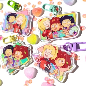 Amphibia Acrylic Keychains Anne Sasha Marcy Charm Keychain Sashannarcy ...