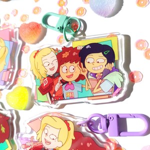 Amphibia Acrylic Keychains Anne Sasha Marcy Charm Keychain Sashannarcy ...