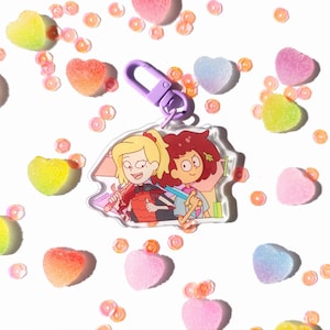 Amphibia Acrylic Keychains Anne Sasha Marcy Charm Keychain Sashannarcy ...