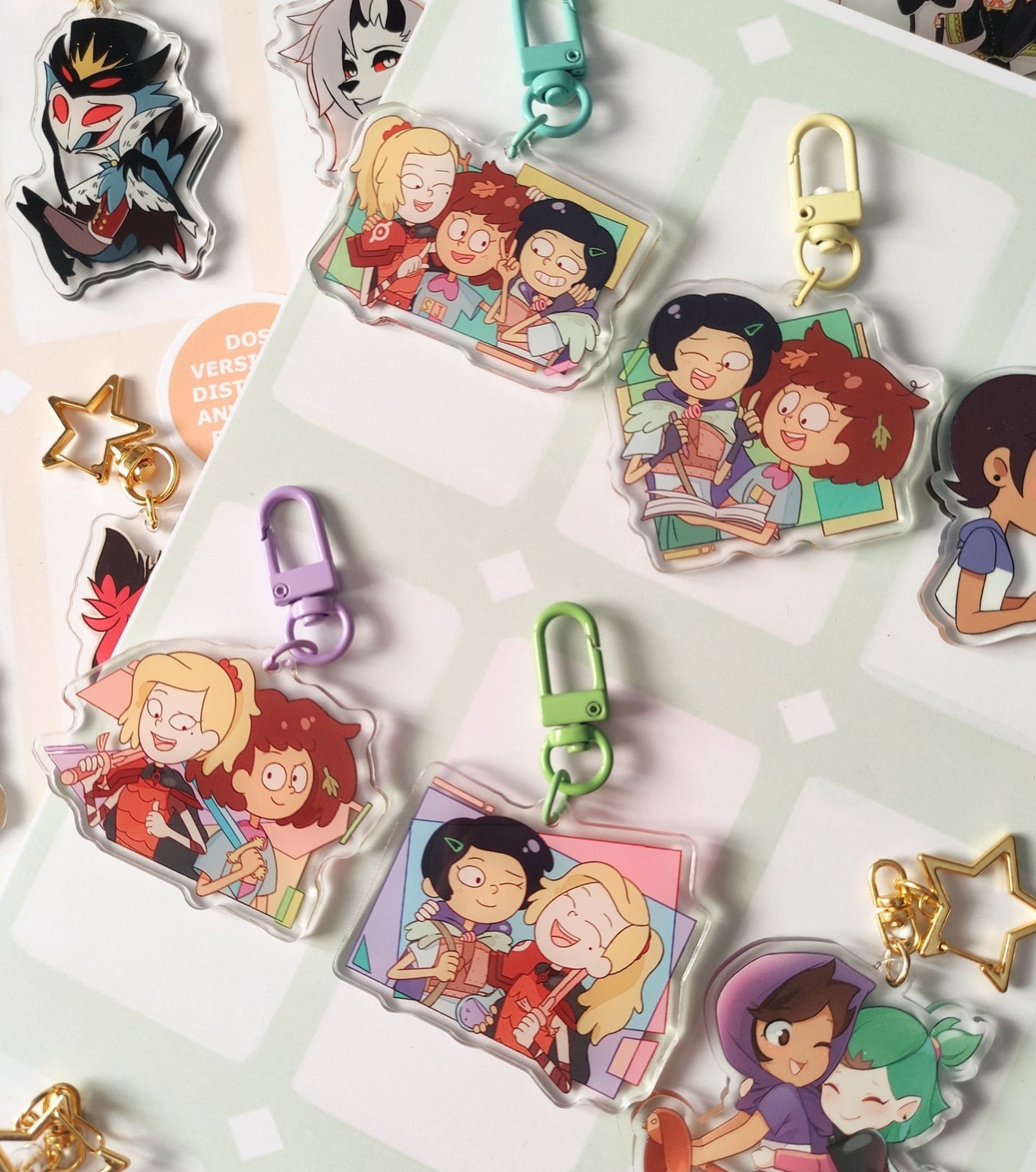 Amphibia Acrylic Keychains Anne Sasha Marcy Charm Llavero - Etsy