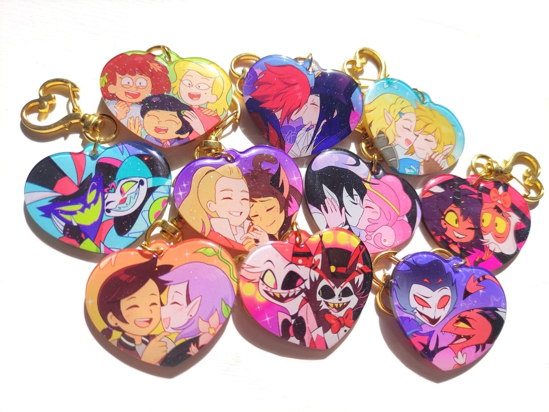Gloss Epoxy Acrylic Keychains Bubbline Lumity Catradora Helluva Boss ...