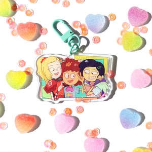 Amphibia Acrylic Keychains Anne Sasha Marcy Charm Keychain Sashannarcy ...