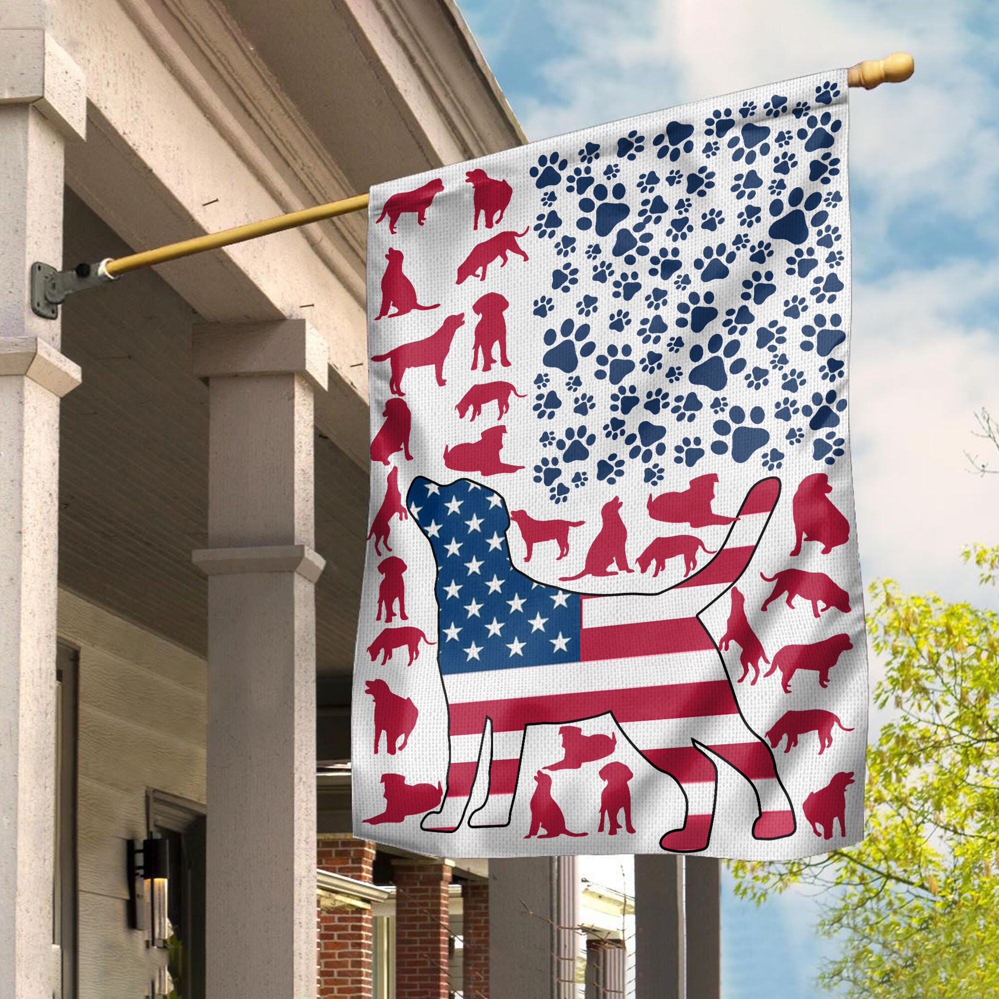 Retrievers Labrador flag Retrievers Labrador America flag | Etsy