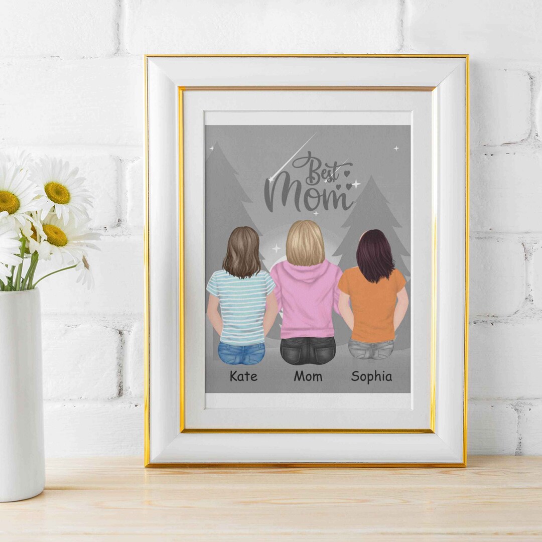 Personalized Mother Gift for Mothers Day or Birthday, Custom Family ...