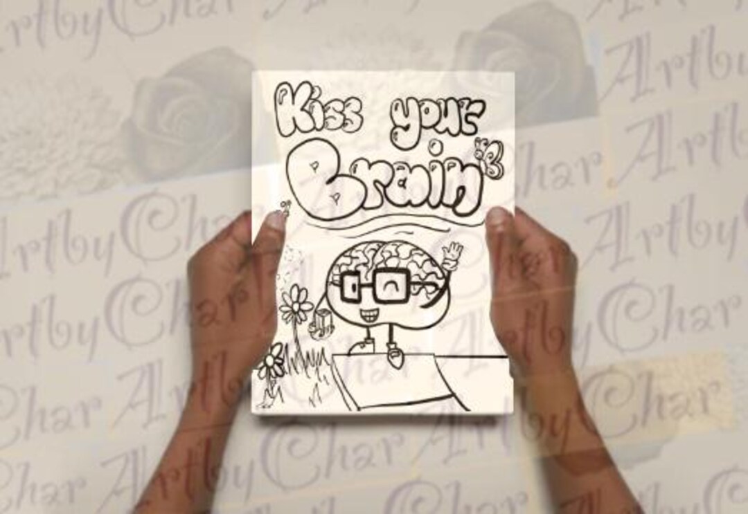 Kiss Your Brain | Instant Download - Etsy