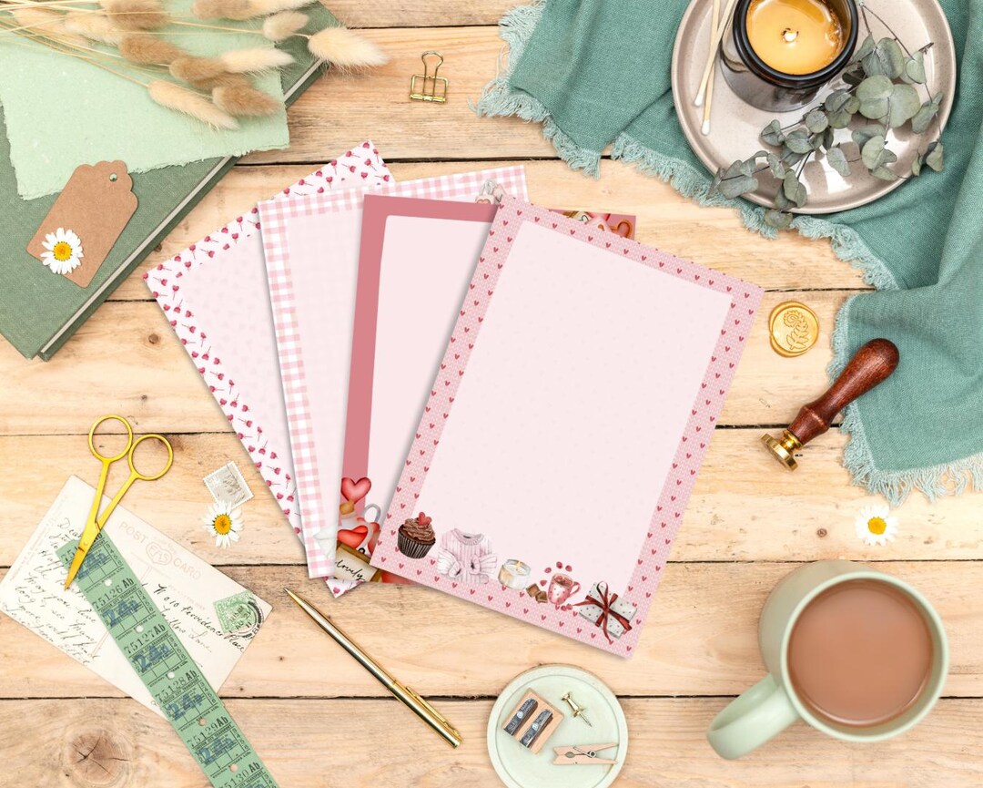 The Valentines Collection - Writing Paper - Stationery - Letter Writing ...