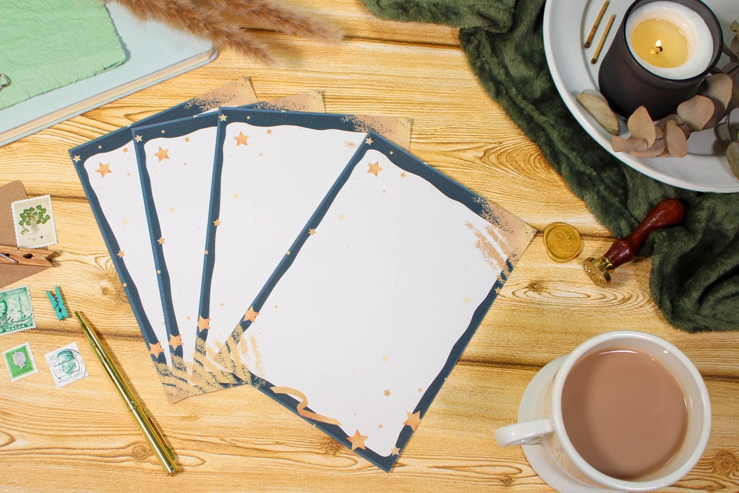 The Stardust Writing Paper- Stationery - Letter Writing - Penpal Paper ...