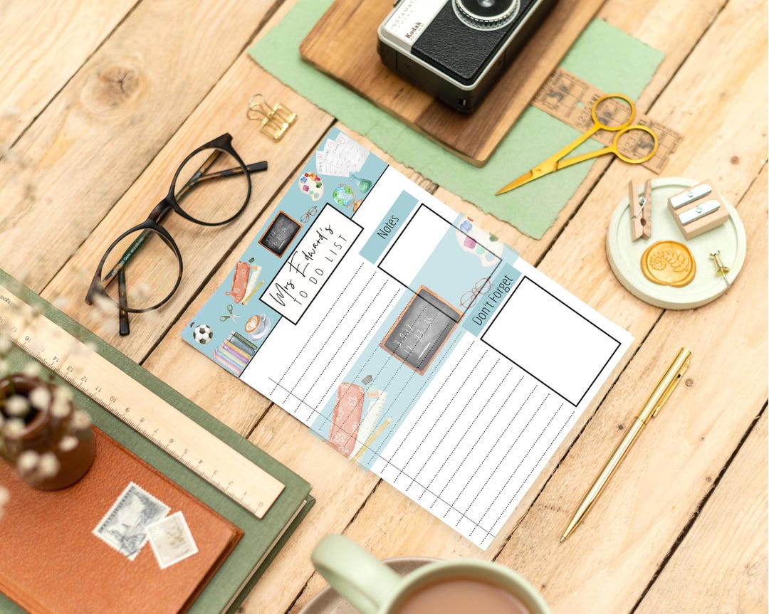 Personalised Teacher to Do Lists - Checklist - Planner - Handmade ...
