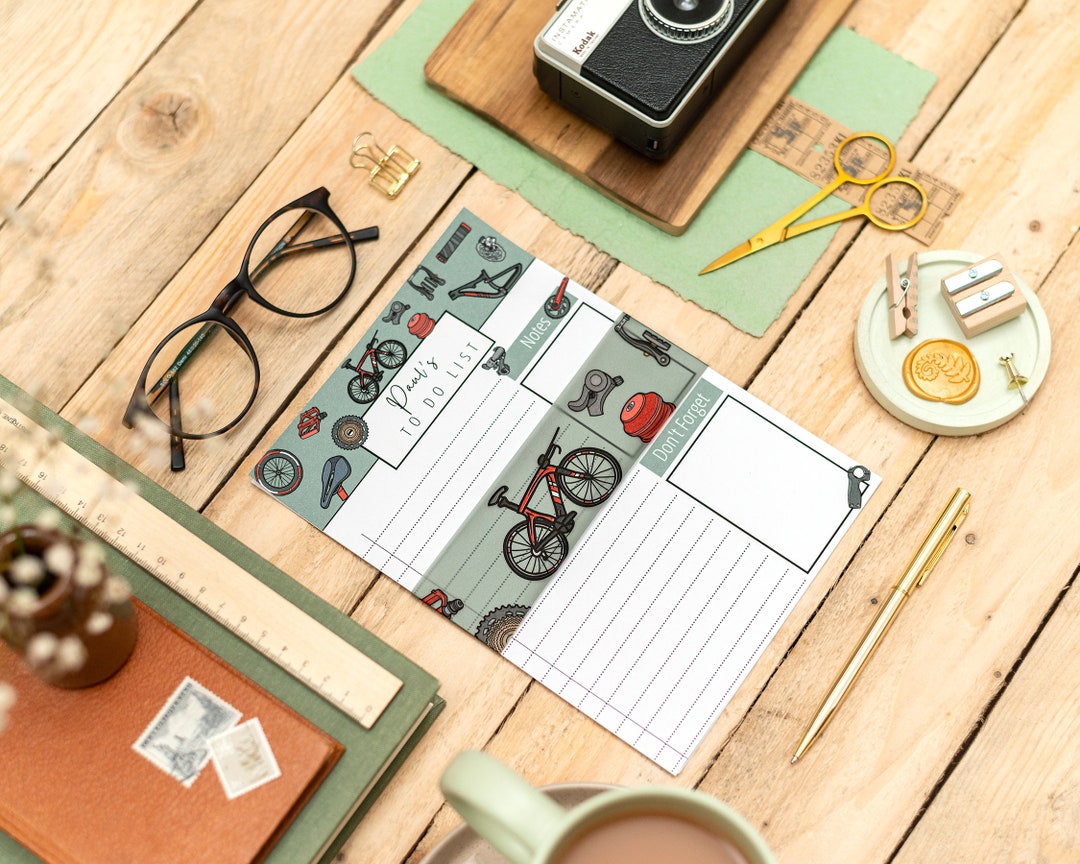 Personalised Cyclist to Do Lists - Checklist - Planner - Handmade ...
