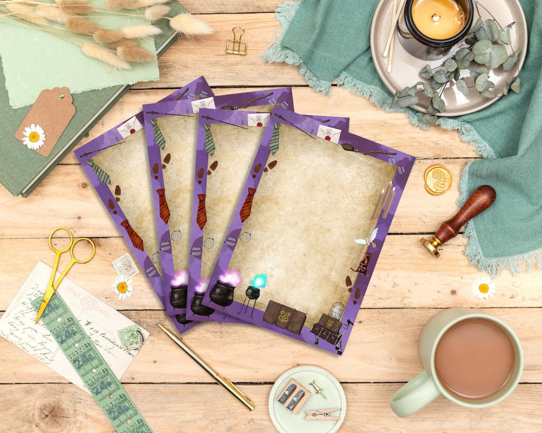 The Potter Paper- Stationery - Letter Writing - Penpal Paper - Hogwarts ...