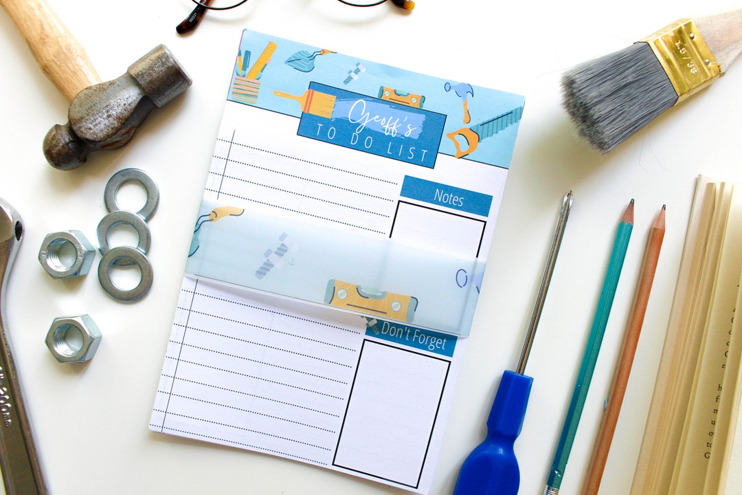 Personalised Men's to Do Lists Checklist Planner - Etsy