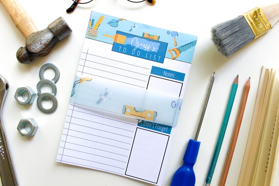Personalised Men's to Do Lists Checklist Planner | Etsy