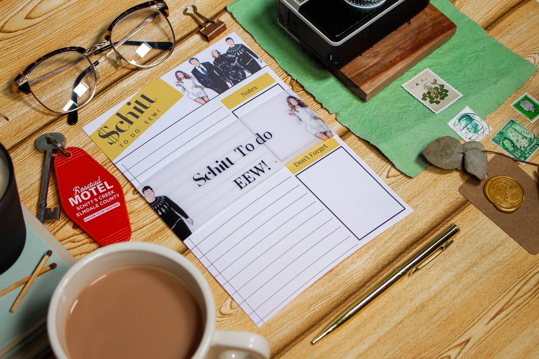 Schitt to Do- Eew to Do List | Schitts Creek | Par Avion Paper - Etsy